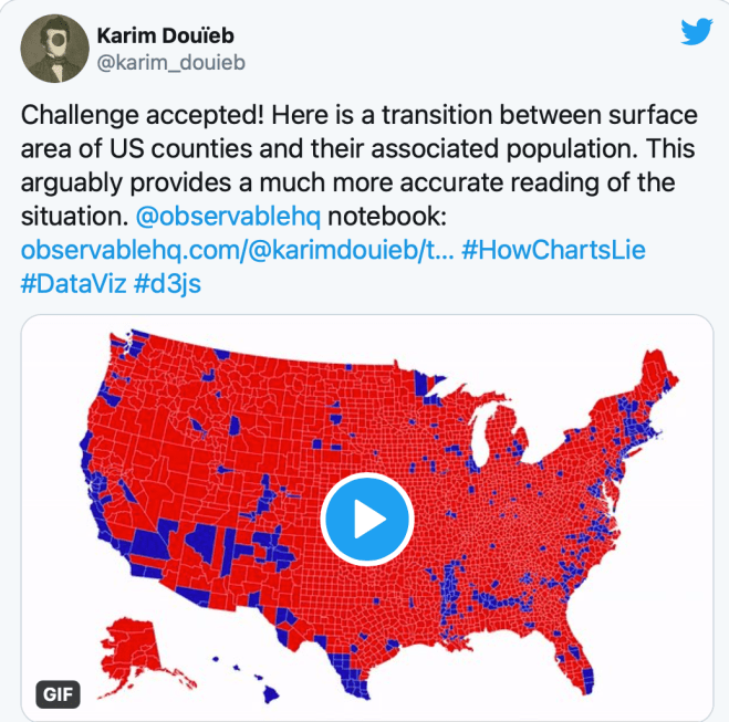 U.S. election maps are wildly misleading, so this designer fixed them ...